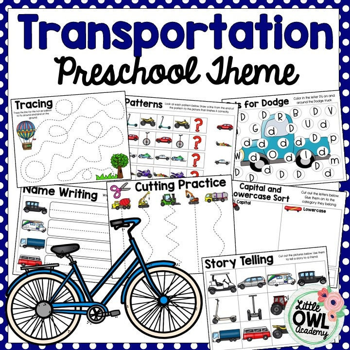 Transportation Preschool Theme - Preschool Transportation Theme ...