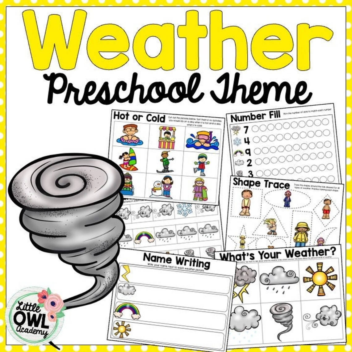 Weather Preschool Theme - Etsy