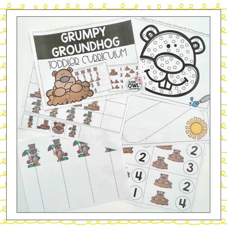 Grumpy Groundhog Toddler Curriculum - Etsy