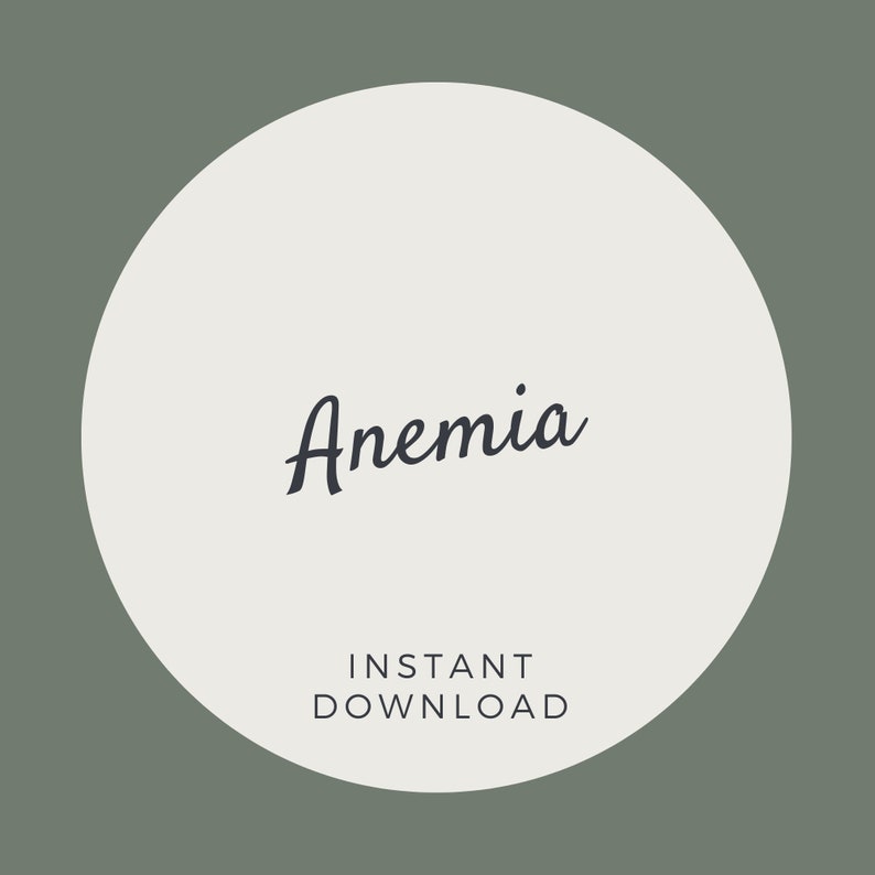 Buy Nursing Concept Map Anemia Study Aid Blood Nurse Student Nurse ...