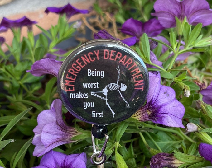 Emergency Room Badge Reel ER Medic Nurse Emergencies Medical ...