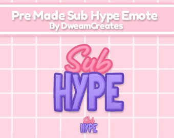 Sub Hype Emote - Etsy UK