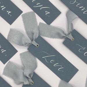 Handwritten Place Names Gold Calligraphy Wedding Place Cards Gold Ink ...