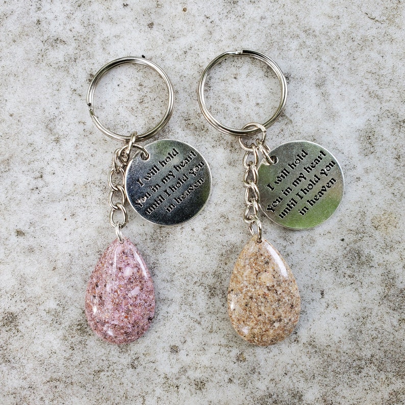 Cremation Tear Drop Keychain Memorial Keychain - Etsy