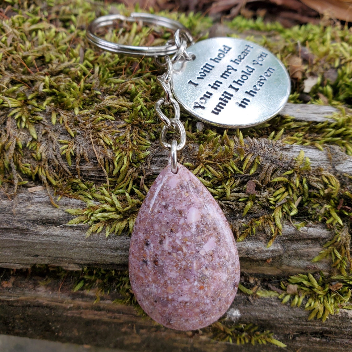 Cremation Tear Drop Keychain Memorial Keychain - Etsy
