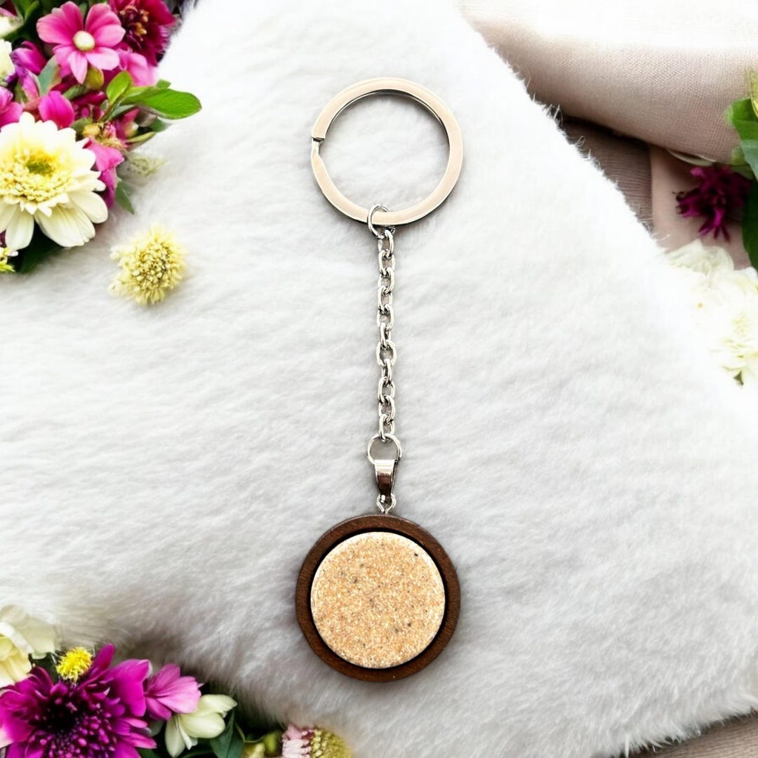 Cremation Circle Keychain, Memorial Keychain (ASH SHIPPING REQUIRED) - Etsy