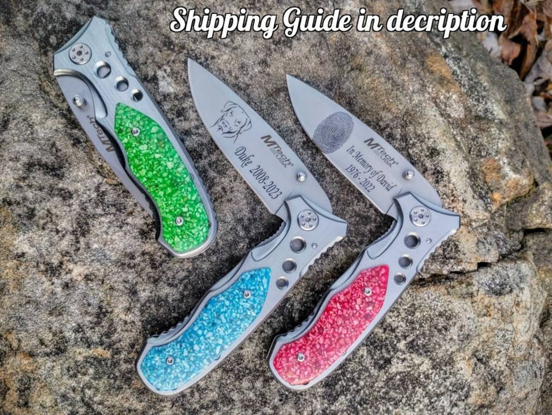 Cremation Knife, Custom Engraved High Quality Memorial Knives, Knife ...