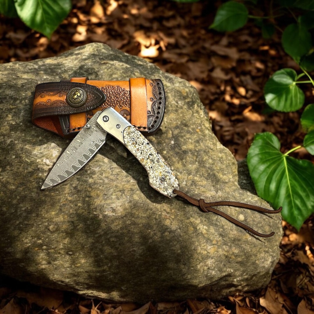 Cremation Damascus Knife, Custom Engraved High Quality Memorial Knives ...