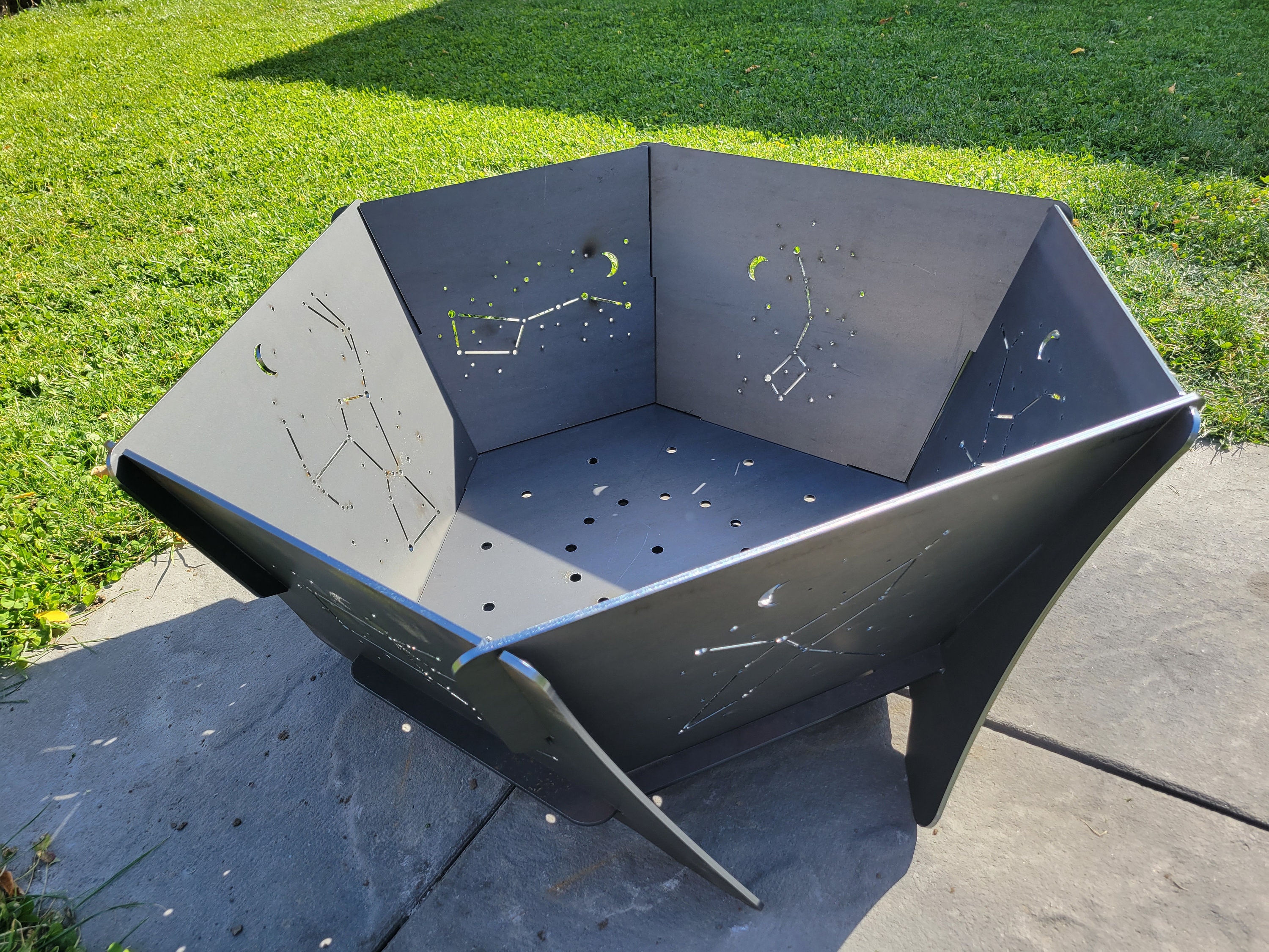 Flat Pack Geometric Fire Pit - Constellations - Digital Files - Etsy Australia