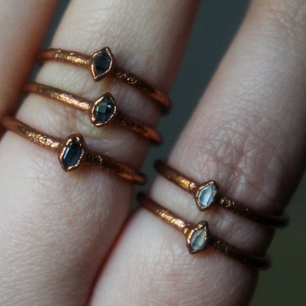 Diamond Dainty Ring - Etsy