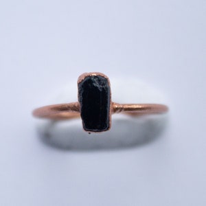 Dainty Stone Copper Ring - Etsy