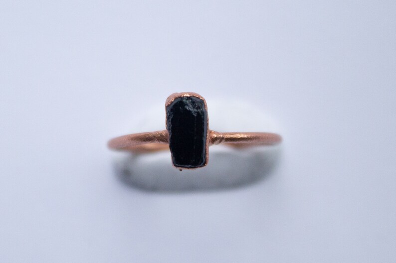 Dainty Stone Copper Ring - Etsy