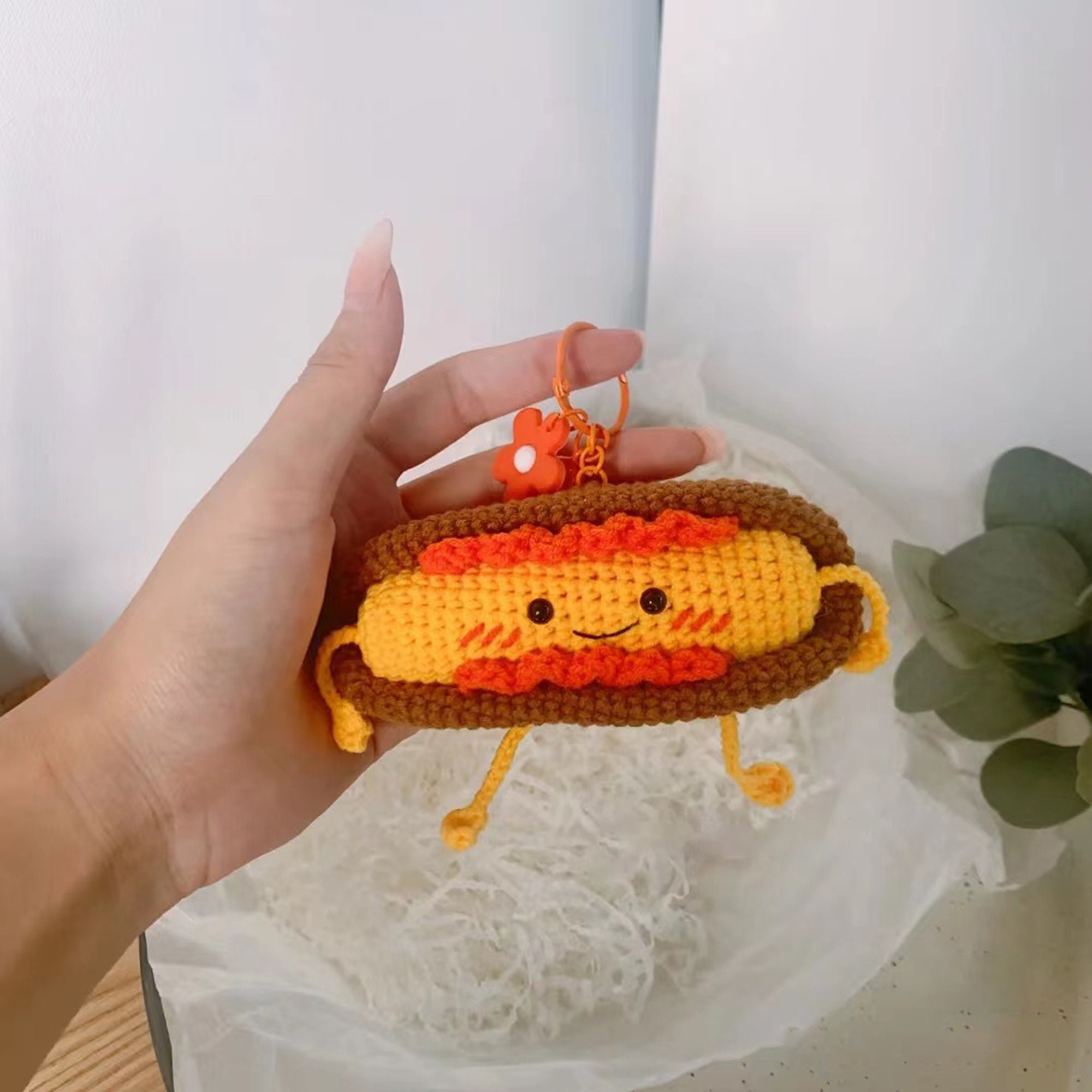 Hot Dog Crochet Pattern Amigurumi Keychain Crochet Toy Food | Etsy