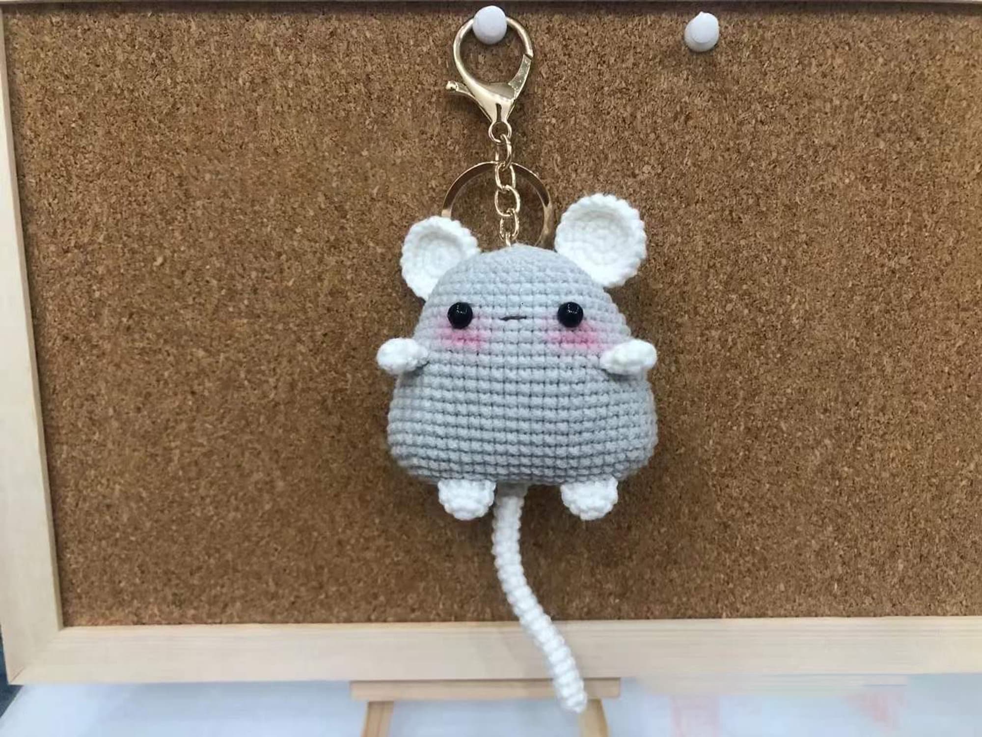 Mini Crochet Animals Cute Mouse Keychain CROCHET PDF PATTERNS - Etsy