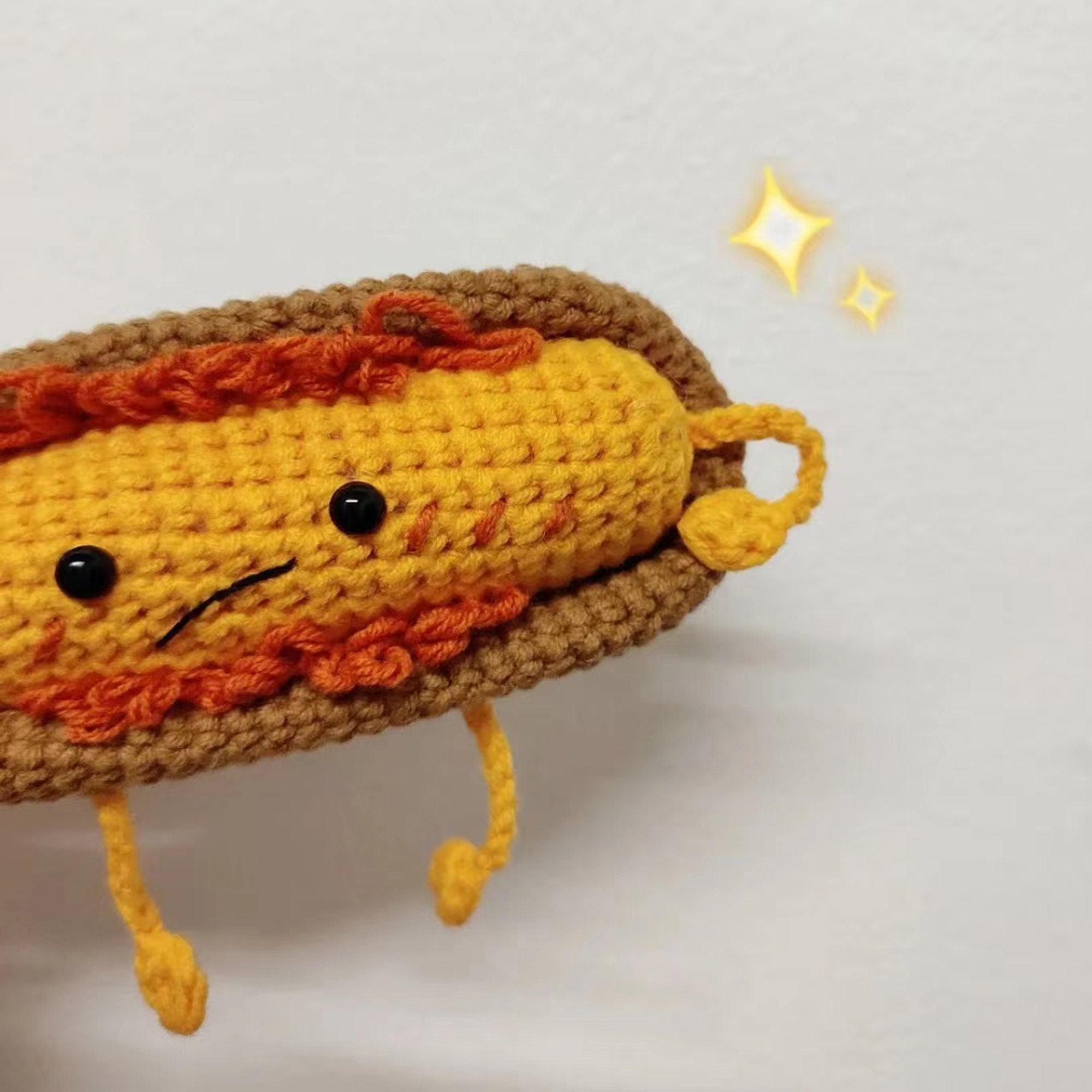 Hot Dog Crochet Pattern Amigurumi Keychain Crochet Toy Food | Etsy