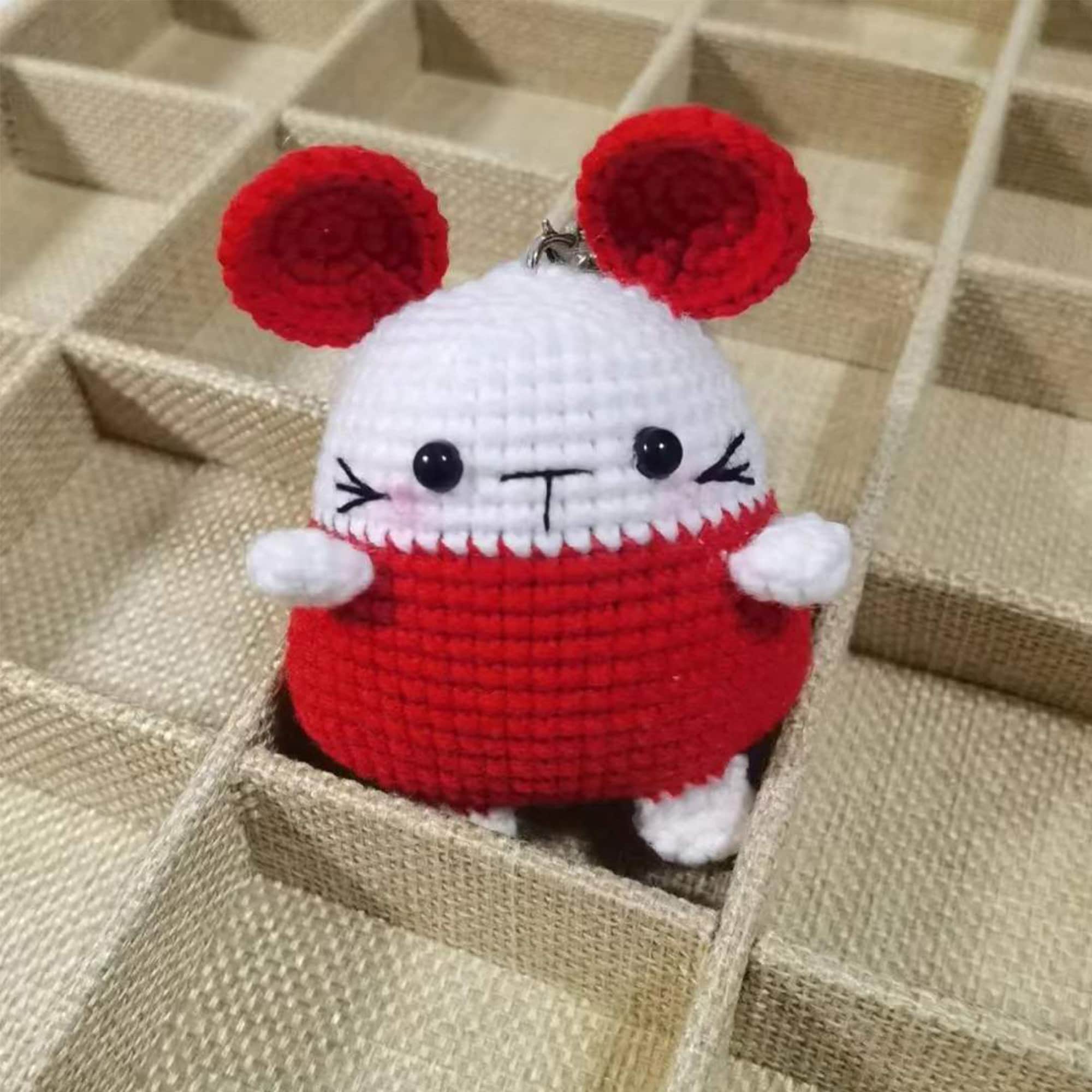 Mini Crochet Animals Cute Mouse Keychain CROCHET PDF PATTERNS - Etsy