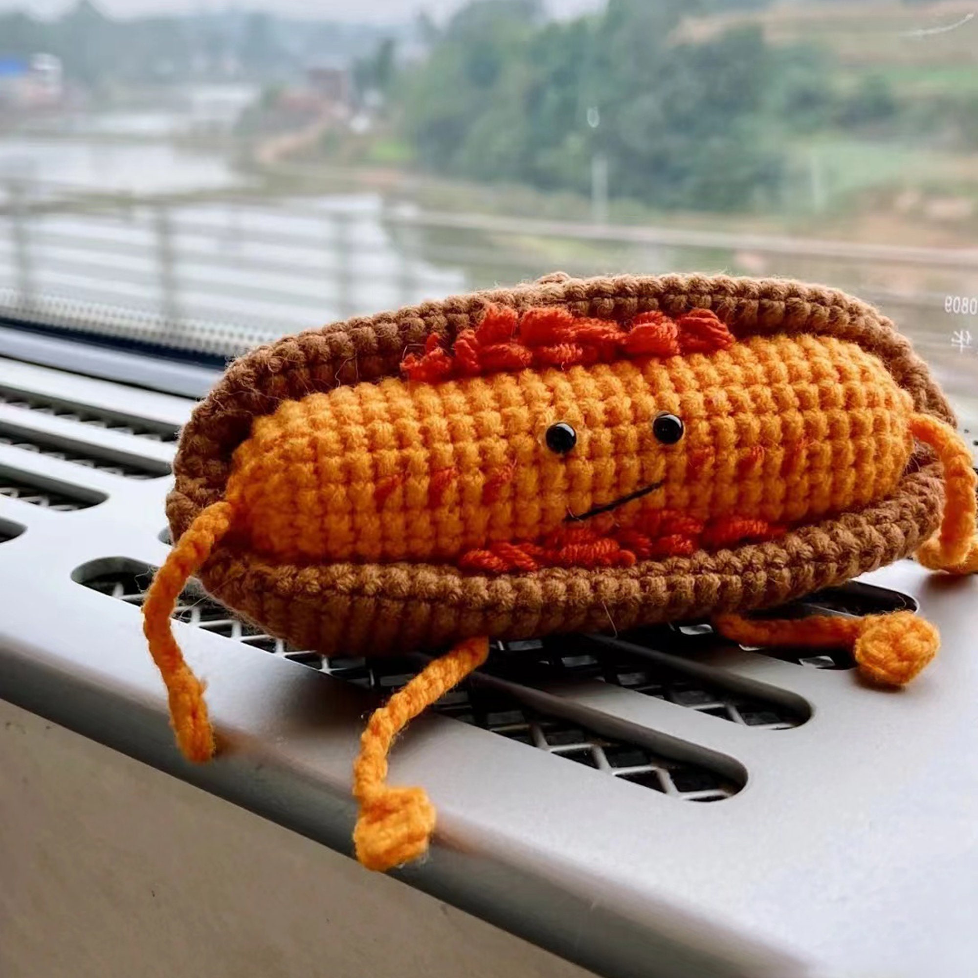 Hot Dog Crochet Pattern Amigurumi Keychain Crochet Toy Food | Etsy