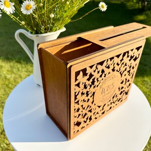 Custom Wedding Box for Cards-personalized Wedding Card Box With Slot ...