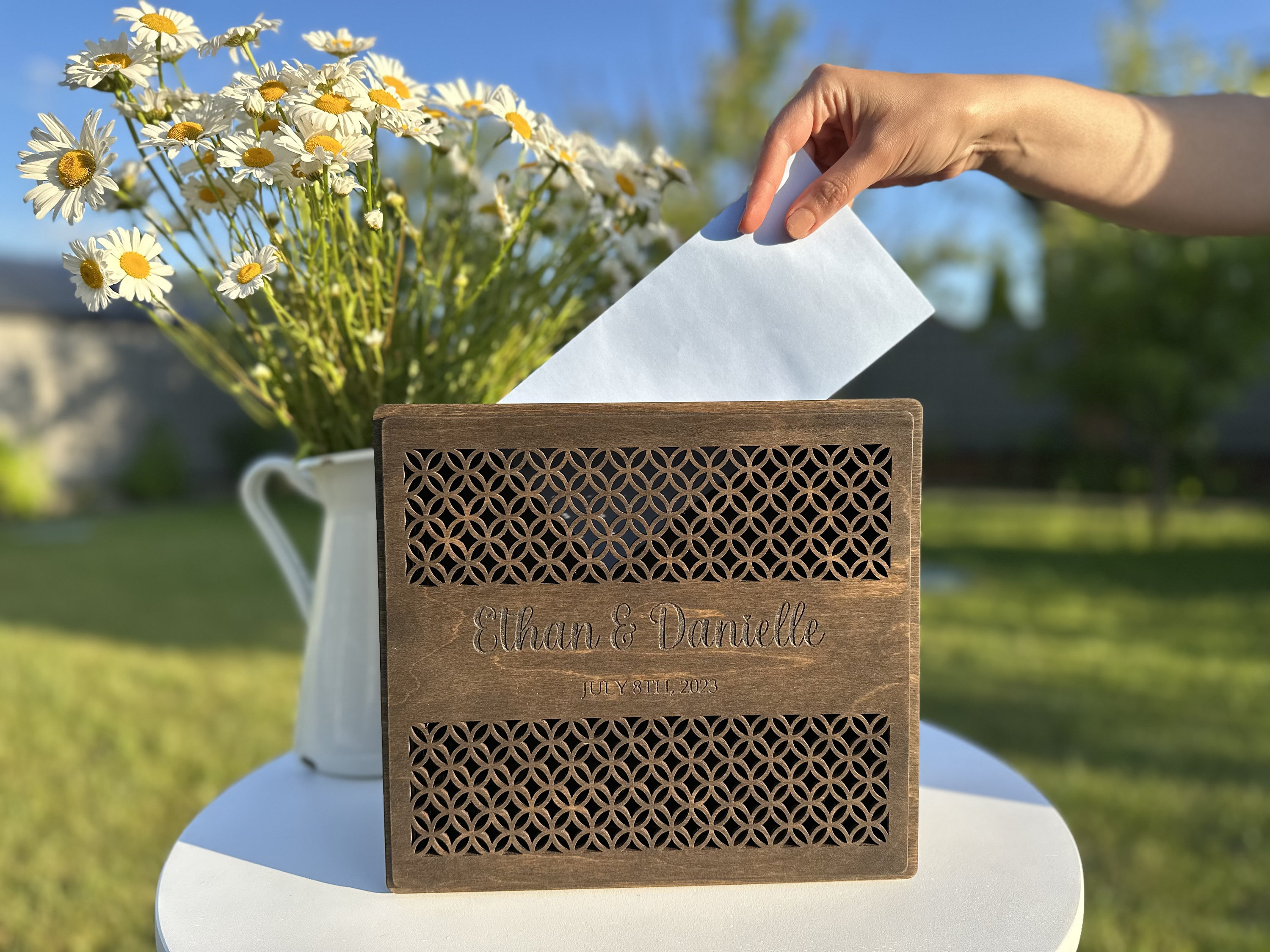 Personalized Wedding Card Box With Slot/custom Wedding Box for Cards ...