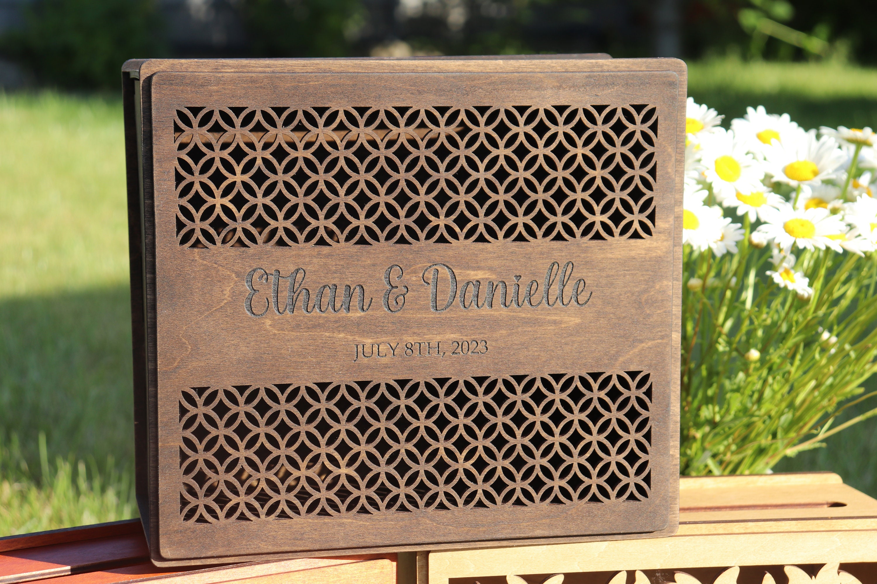 Personalized Wedding Card Box With Slot/custom Wedding Box for Cards ...