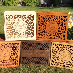 Custom Wedding Box for Cards-personalized Wedding Card Box With Slot ...