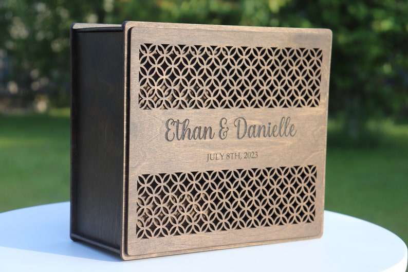 Personalized Wedding Card Box With Slot/custom Wedding Box for Cards ...