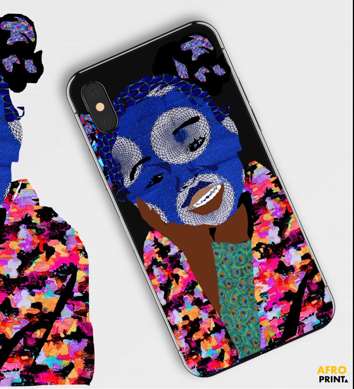 Pink, African, Afro Girl, African Phone Case, Afro Print iPhone XR Case ...