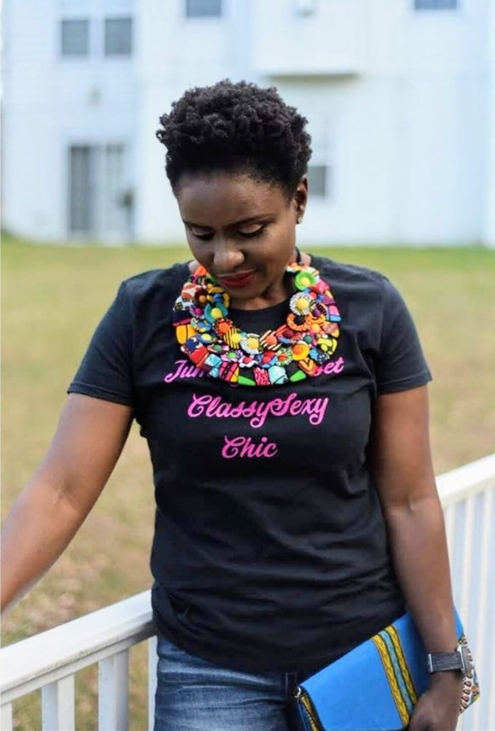 African Button Necklace - Multicolor - Etsy