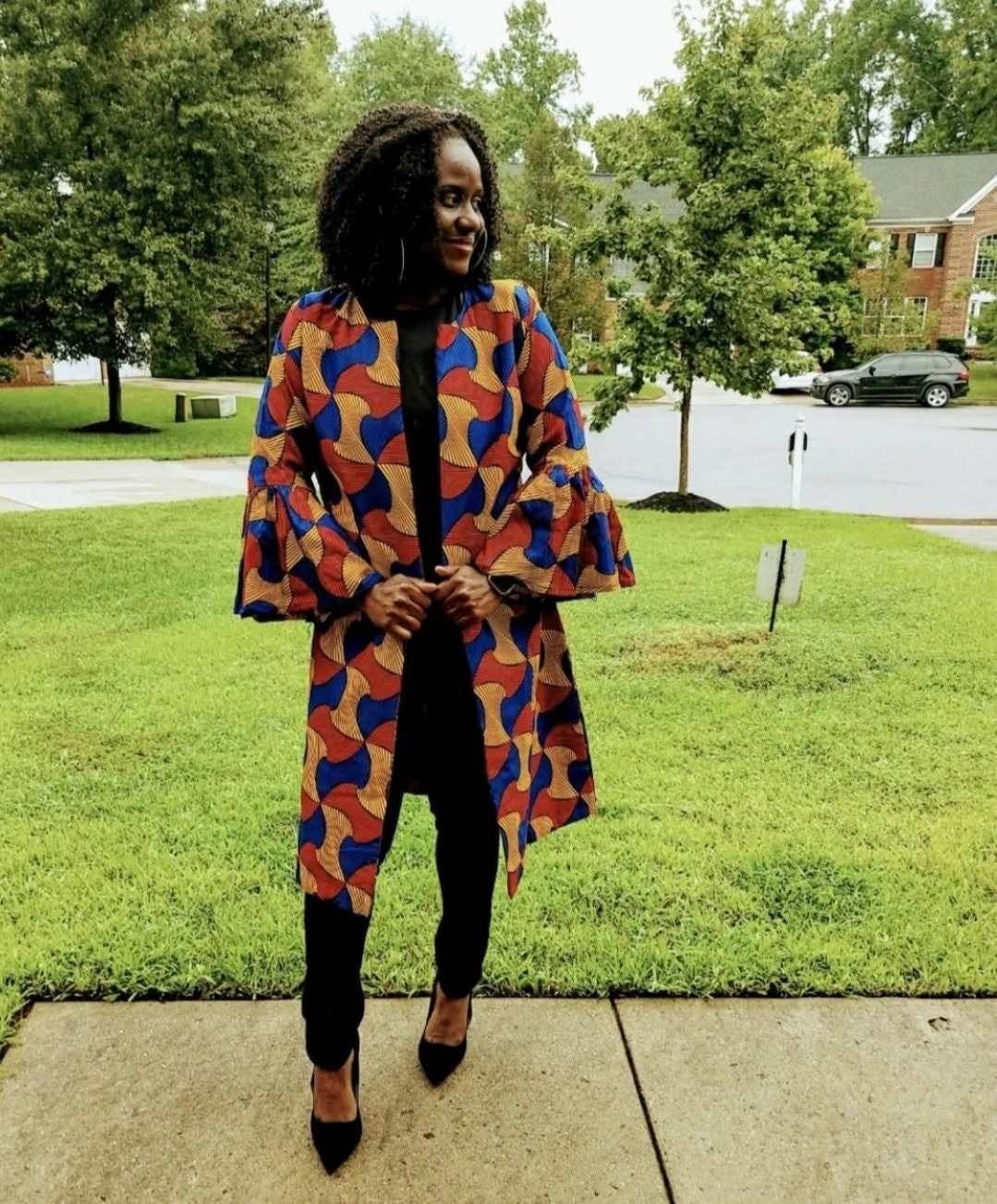 Ankara Kimono Jacket - Multi Color - Etsy