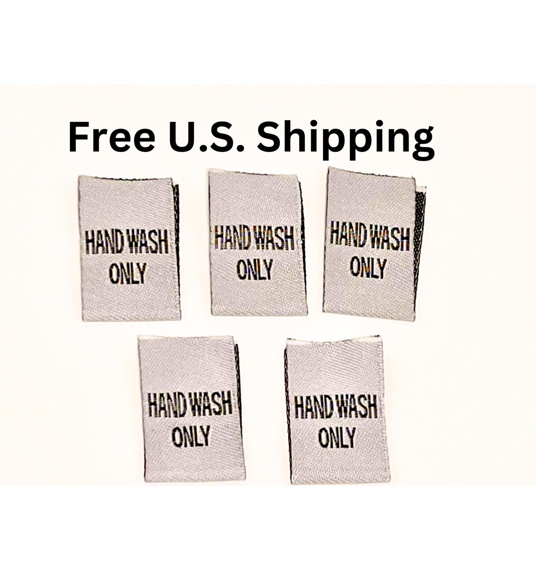 Hand Wash Clothing Labels - Woven Tags for Wool, Hand-knits, Crochet ...
