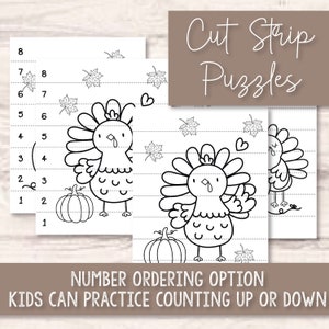 Thanksgiving Activities for Kids, Cut and Paste Puzzles, Word Searches ...
