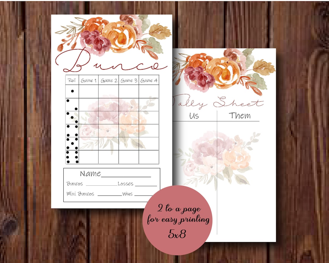 Autumn Bunco Cards, Fall Bunco Set, Fall Leaves, Autumn Pumpkins ...