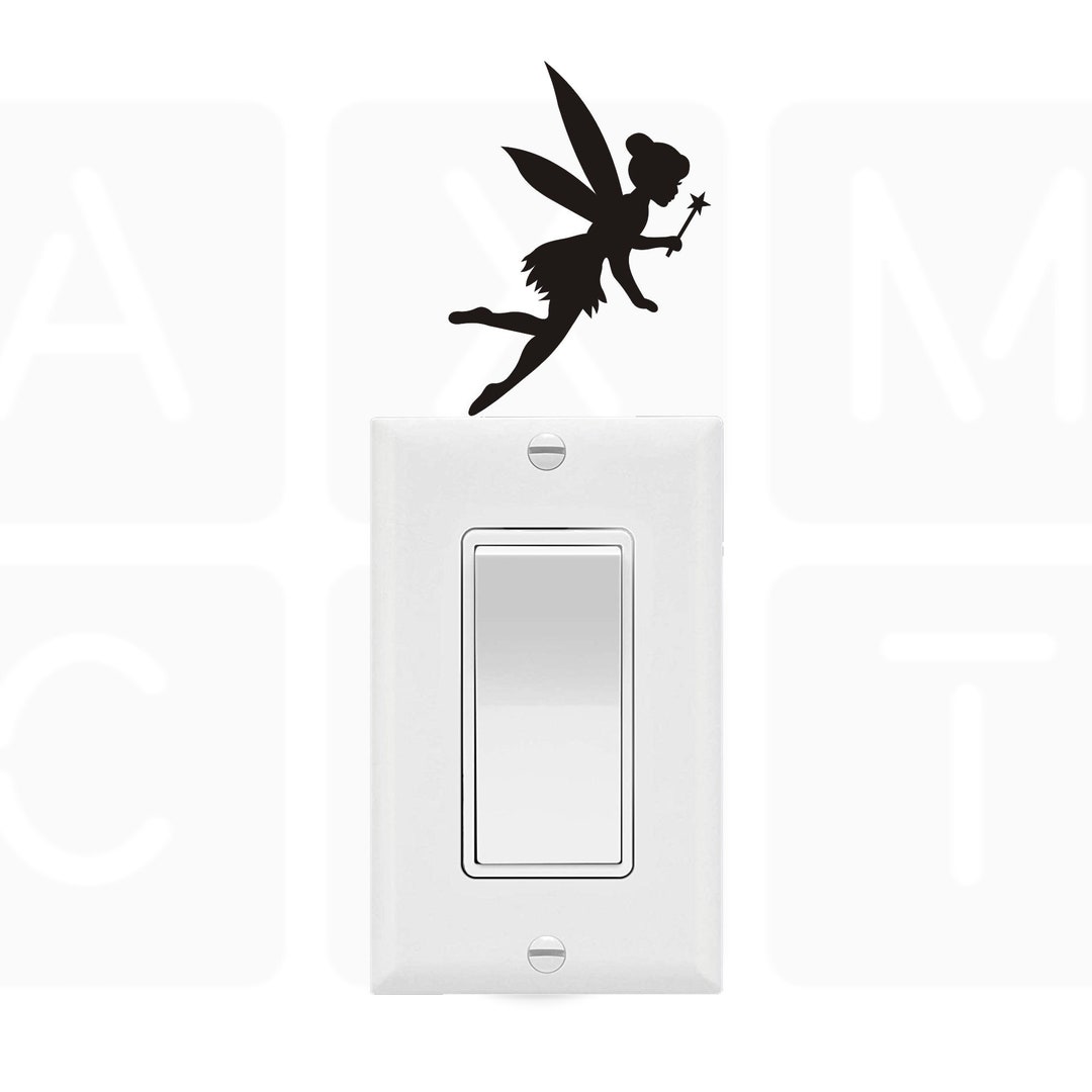 Tinkerbell Wall Vinyl Decal / Disney Inspired Light Switch Decal ...