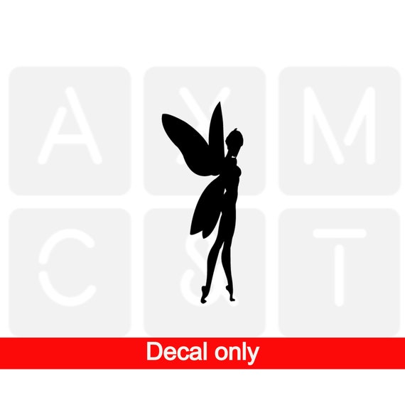 Tinkerbell Black And White Standing