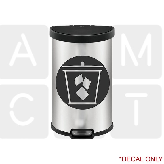 Garbage Bin Decal / Trash Bin Decal / Litter Basket / Trash | Etsy