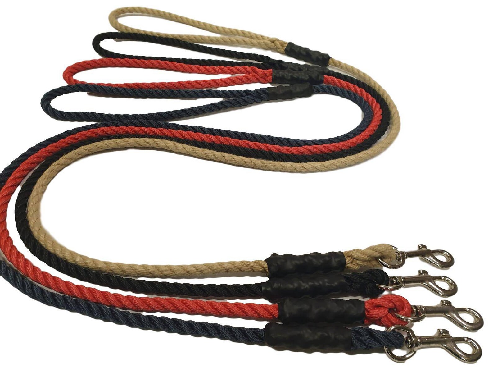 Handmade Rope Dog Lead 10mm Diameter - Choose Colour and Length - Navy ...