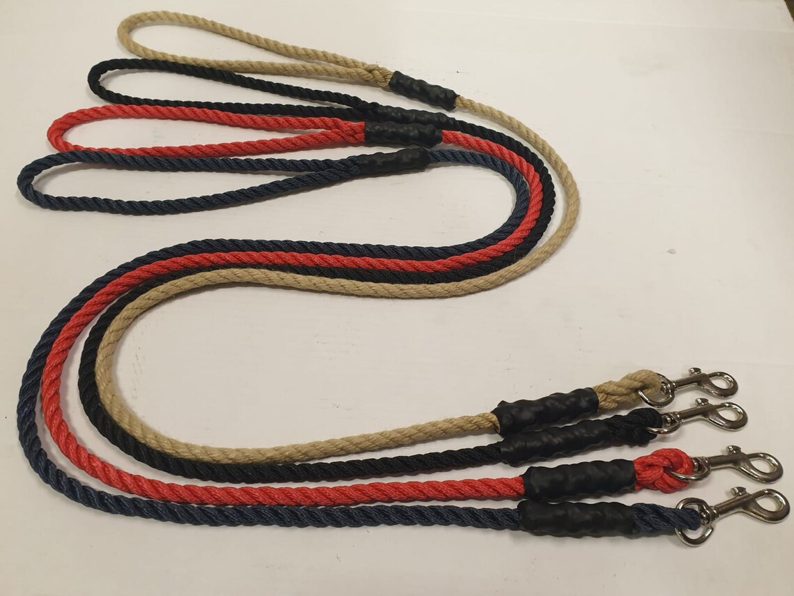 Handmade Rope Dog Lead 10mm Diameter Choose Colour and - Etsy