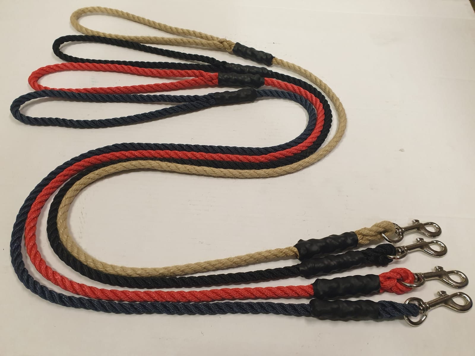 Handmade Rope Dog Lead 10mm Diameter - Choose Colour and Length - Navy ...