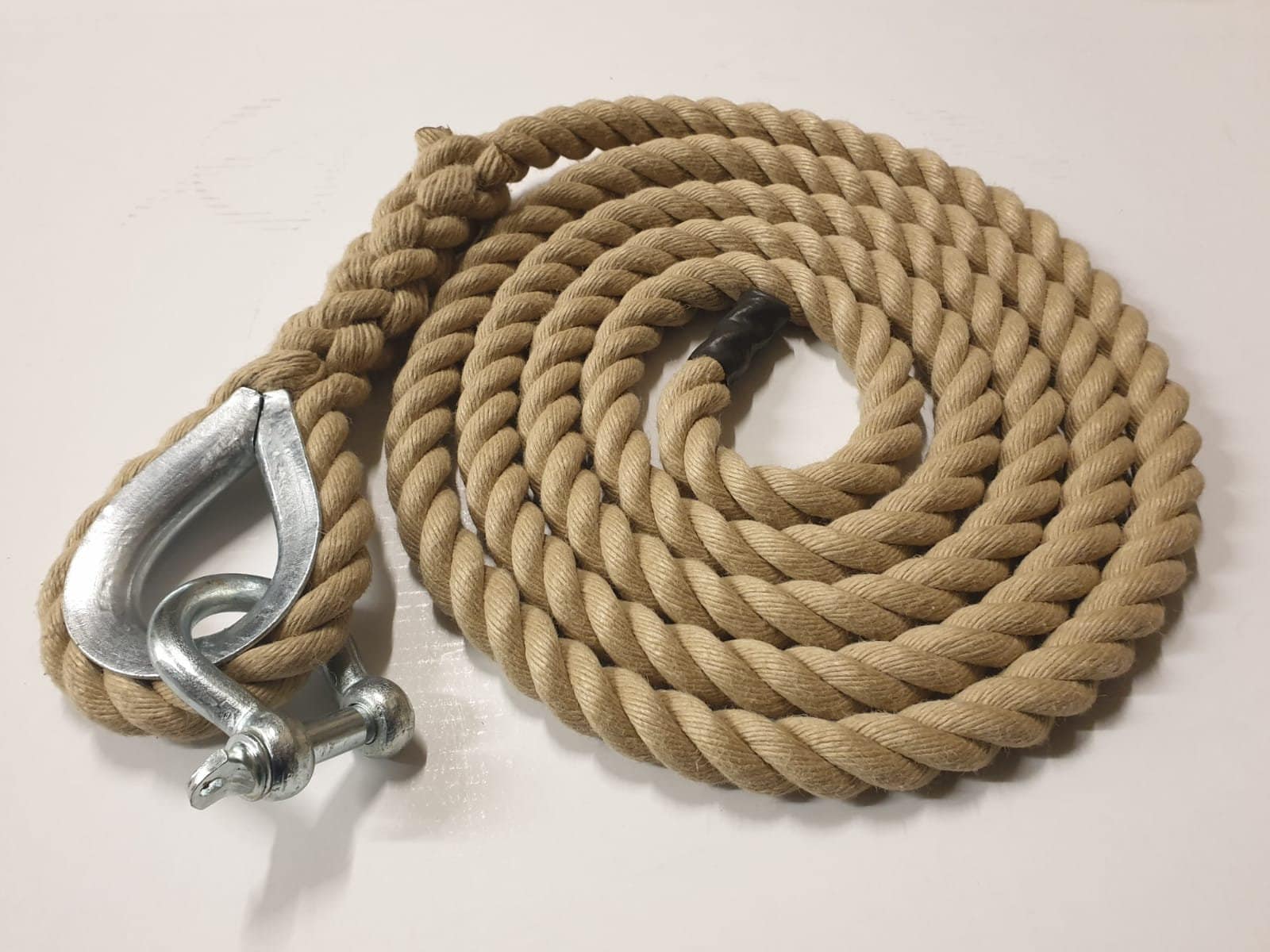 24mm Synthetic Hemp Climbing Rope With Thimble and Shackle Kids ...