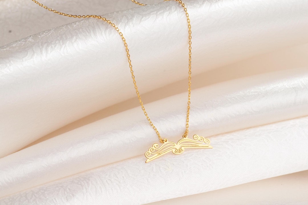 14K Solid Gold Book Necklace, Librarian Gift, Reader Pendant, Book ...