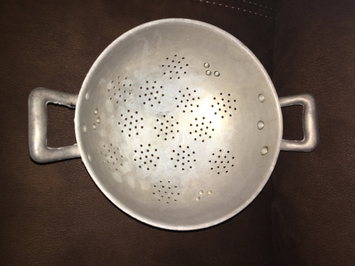 Vintage Footed Colander American Made Aluminum Heavy VGUC Handles - Etsy