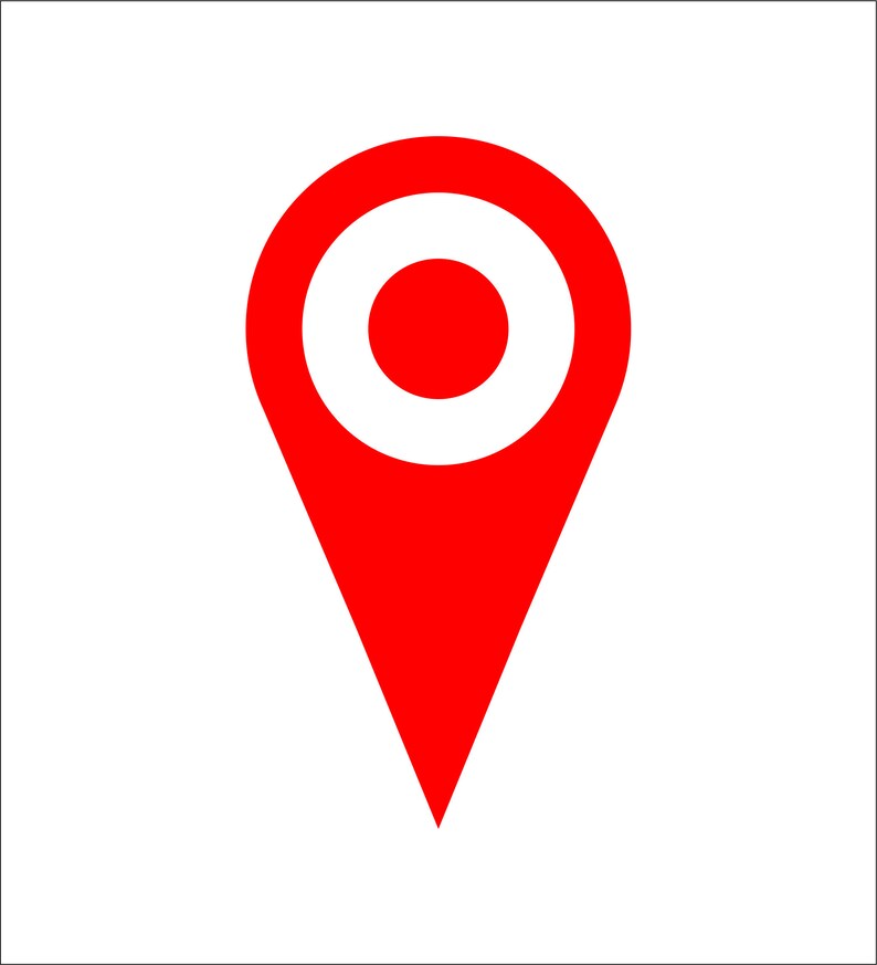 You Are Here With Map Pin Cutting Files - Etsy