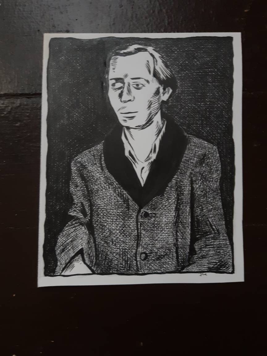 Portrait of Rory Hayes Underground Cartoonist by JT Dockery - Etsy