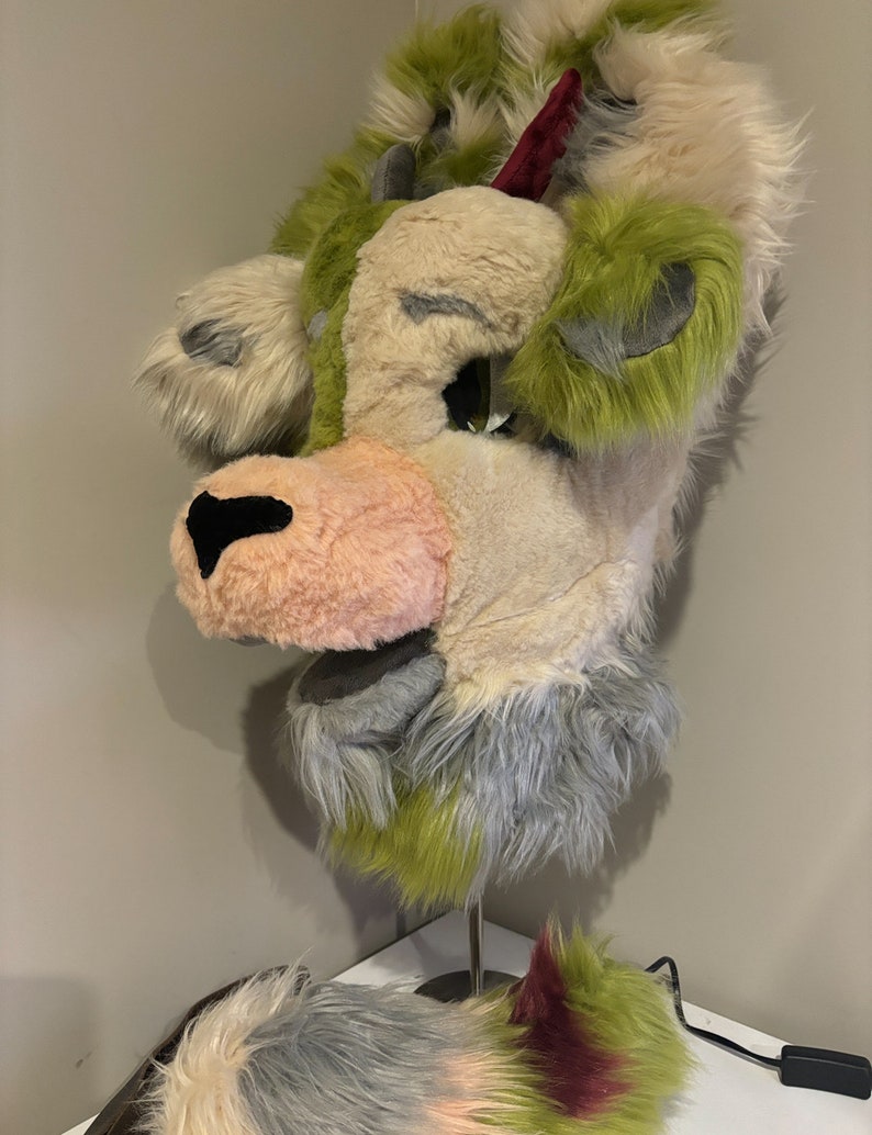 Fursuit Partial/ High Quality Fursuit Costume/ Dog Goat Head and Tail ...