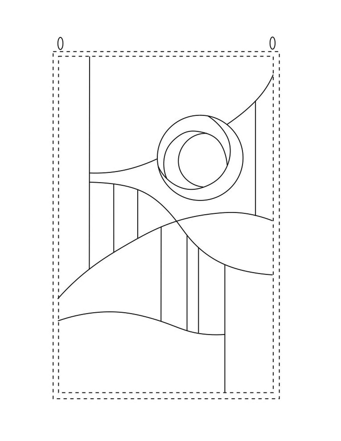 Luna Pattern. Full Moon Over Rolling Hills. - Etsy