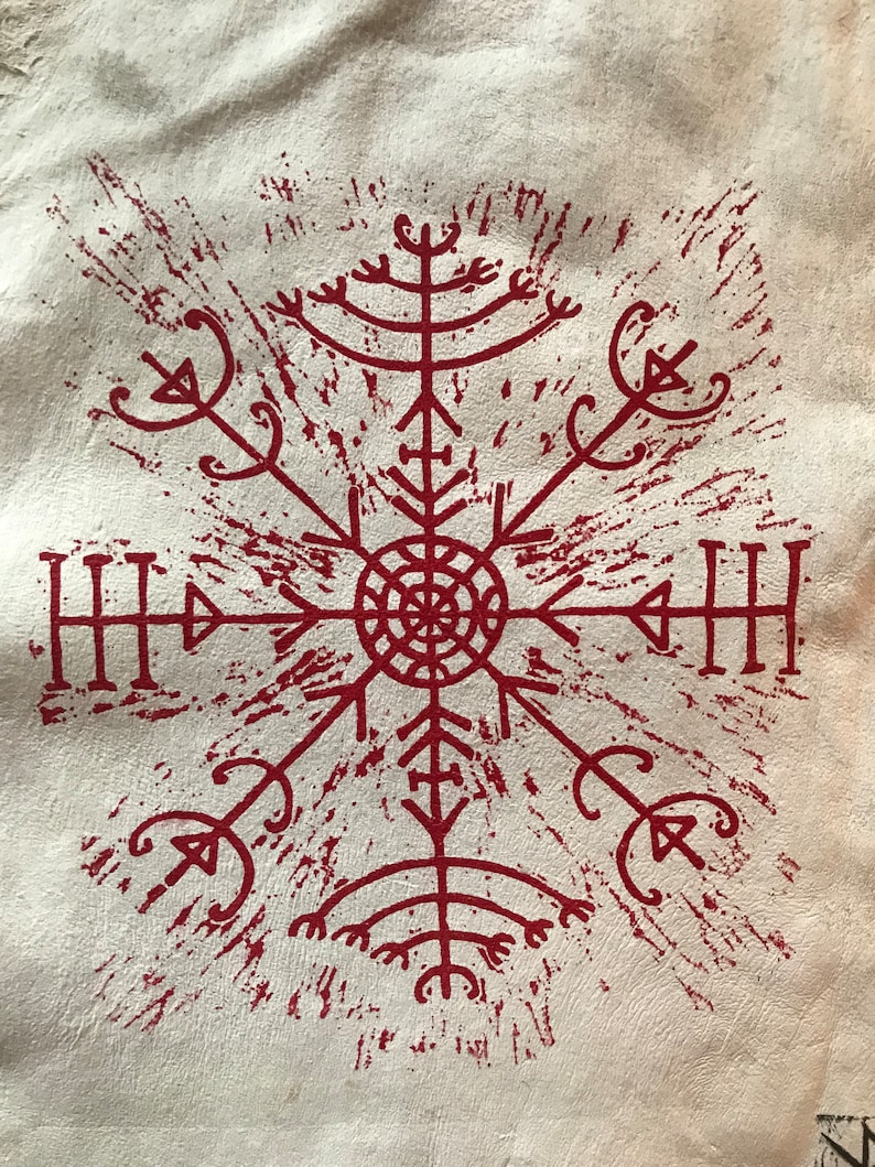 Ritual Altar Cloth Icelandic Veldismagn Magical Stave Rabbit - Etsy