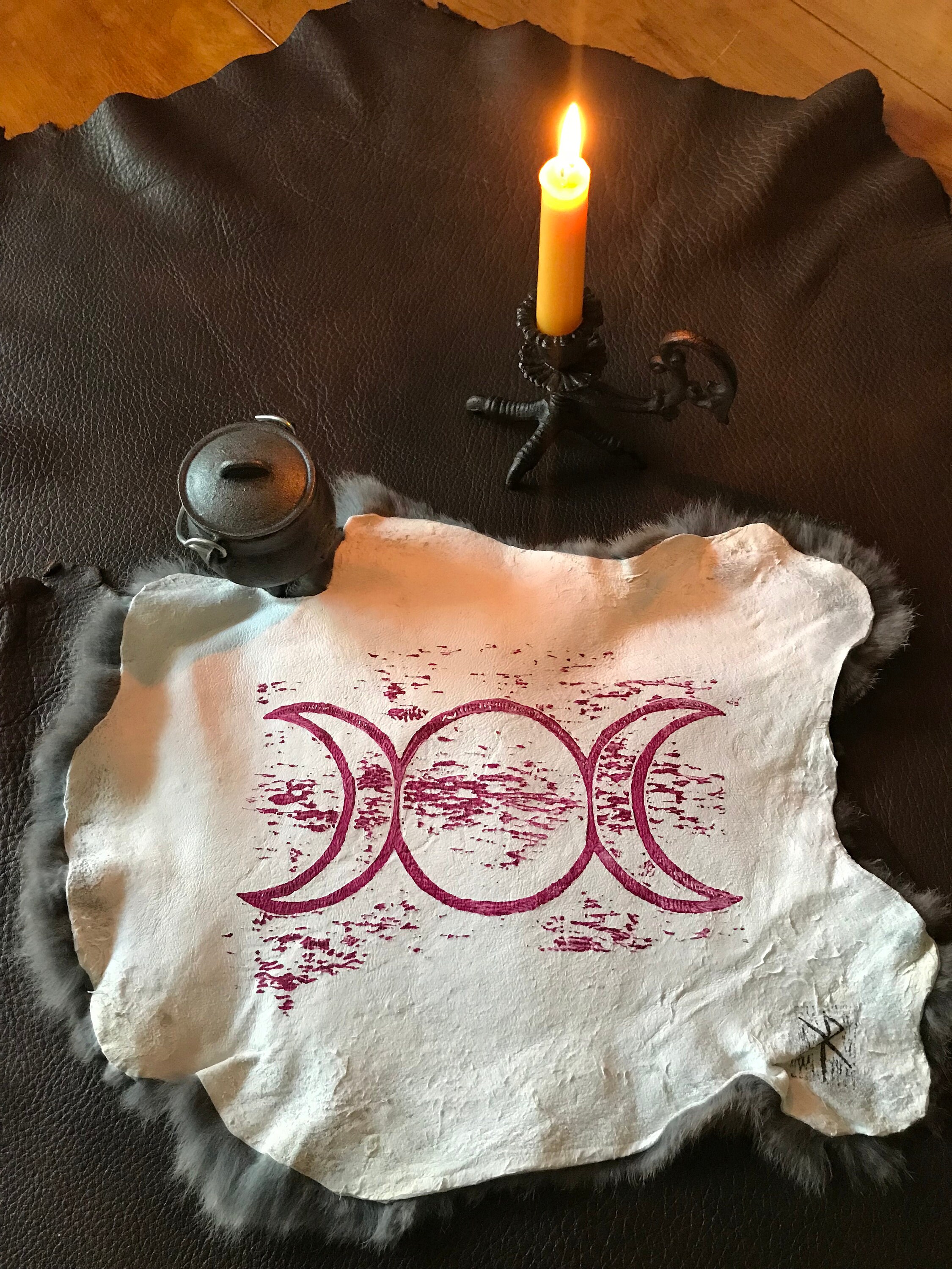 Ritual Altar Cloth Wiccan Pagan Triple Goddess Ritual Rabbit - Etsy