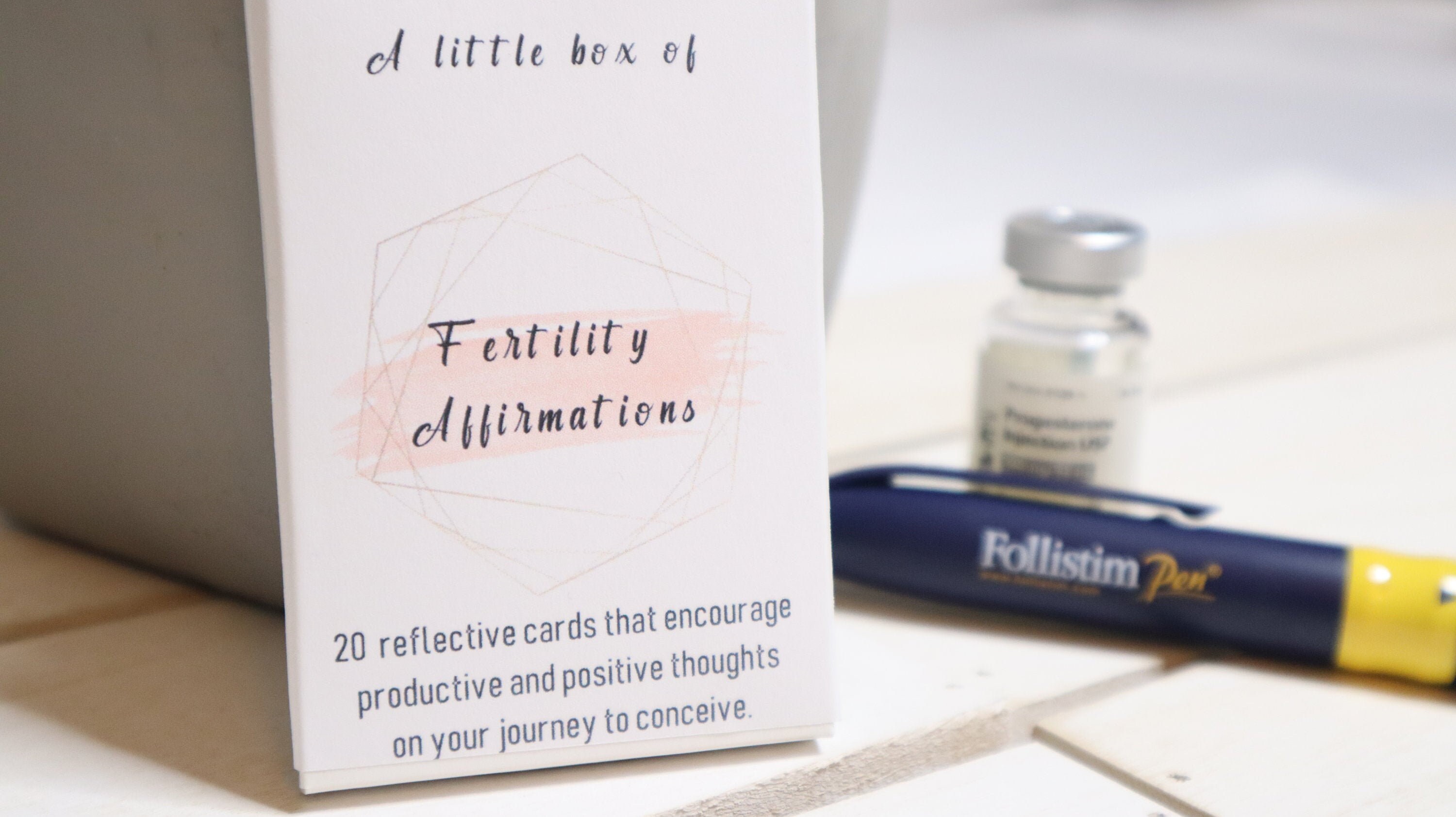 Fertility Affirmation Cards Pink & Gold Edition IVF | Etsy