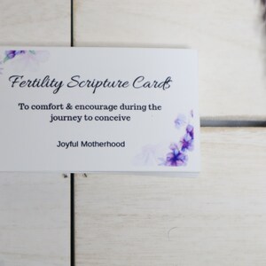 Fertility Scripture Cards - IVF Affirmation Cards- IVF Gift- Fertility ...