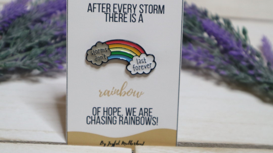 IVF Rainbow Enamel Pin- Fertility Gift- Miscarriage Gift- Ttc Enamel ...